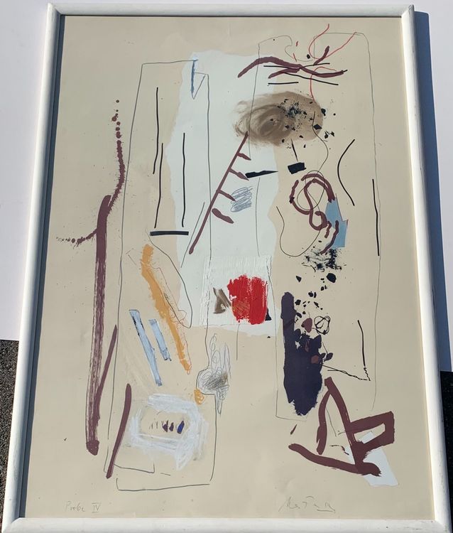 Hans Albert Falk grosse Mischtechnik (Gebraucht) in Root für CHF 205 – mit Lieferung auf Ricardo ...