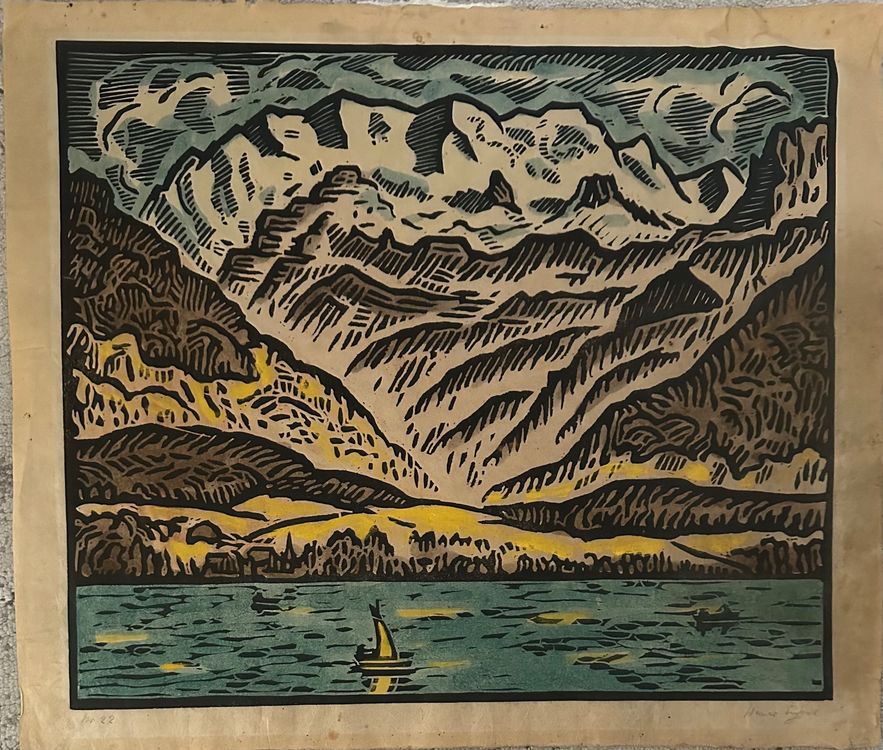 Werner Emil Engel (1880-1941) Holzschnitt Handsigniert (Gebraucht) in ...