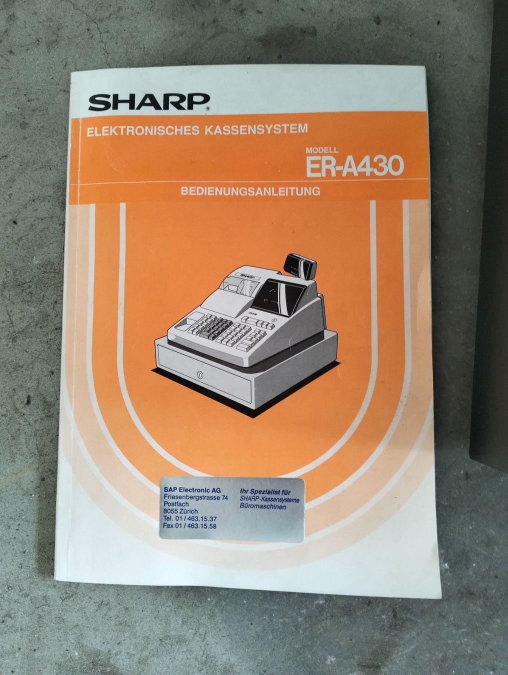 Sharp ER-A430 Kasse, elektronisches Kassensystem, Top! (Gebraucht) in ...