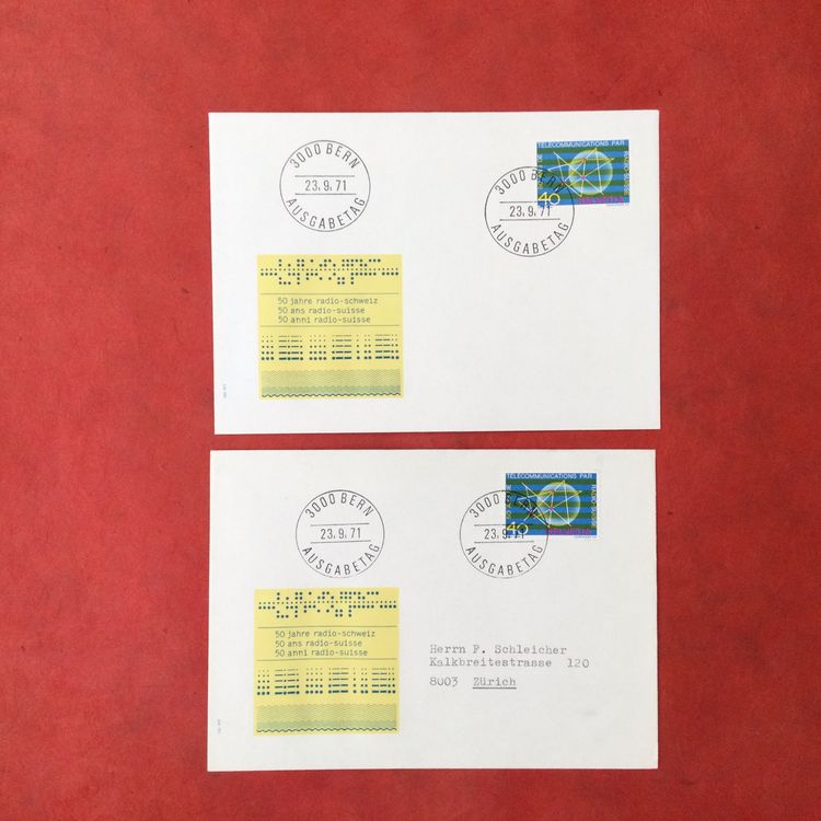 1971 FDC Sondermarke 50 Jahre Radio Schweiz (Gebraucht) in S. Pietro für CHF 1 – mit Lieferung ...