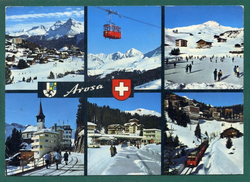 Arosa, Mehrbilderkarte, 1976 (Gebraucht) in Sargans für CHF 1 – mit Lieferung auf Ricardo kaufen