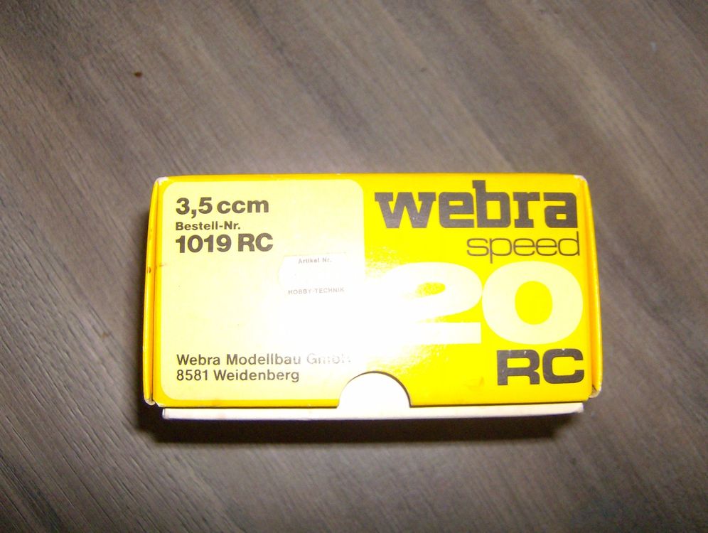 Webra Speed 20 Auto Nitro Motor (Neu (gemäss Beschreibung)) in rorschach für CHF 20 – mit ...