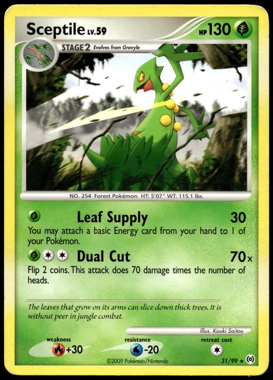 Sceptile 31/99 Rare Pokémon Platinum Arceus (Neu (gemäss Beschreibung ...