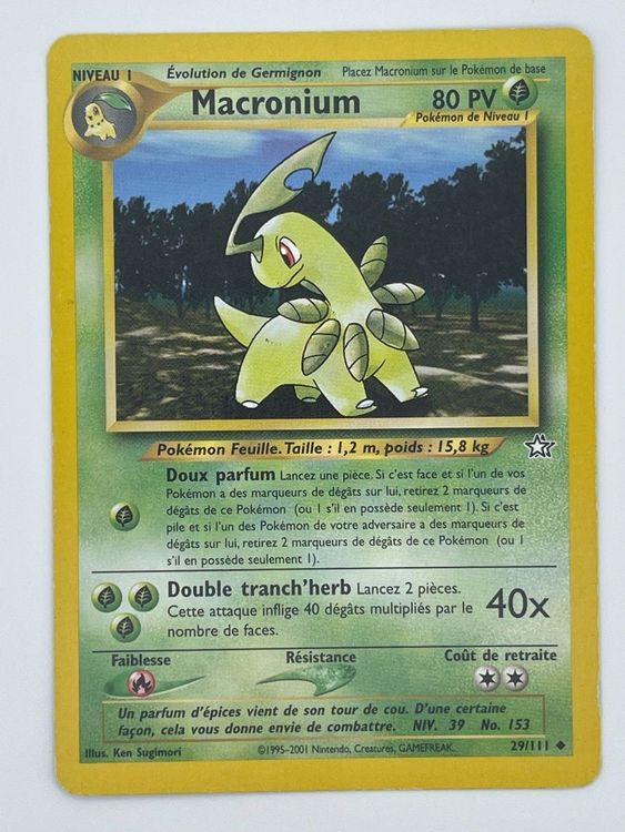 🇫🇷 Macronium 29/111 Pokémon Neo Genesis | Kaufen auf Ricardo
