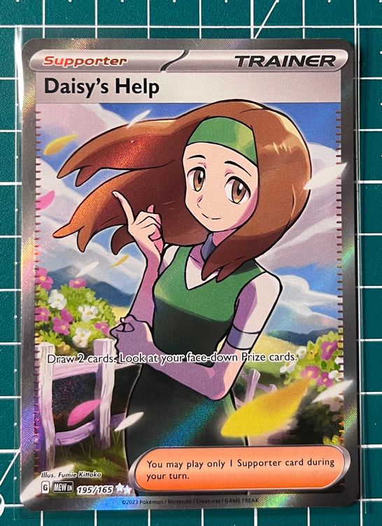 Daisy’s Help FULL ART 195/165 Pokemon Mew 151 (Neu (gemäss Beschreibung ...