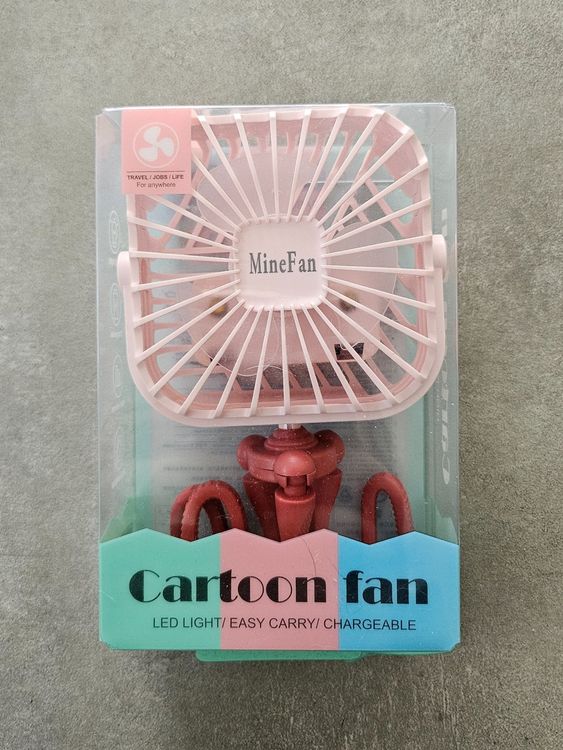 Cartoon Fan,Ventilator USB mit Standfuss,NEU (Neu und originalverpackt ...