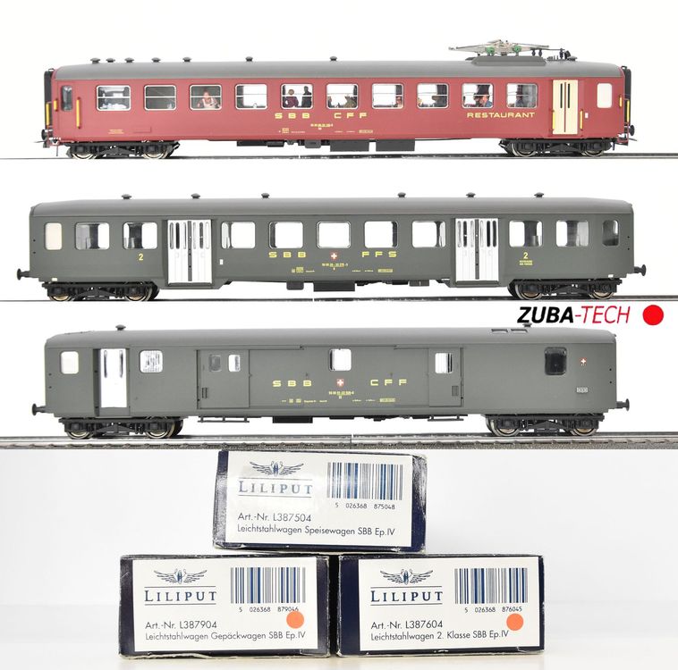 Liliput 3x Personenwagen SBB H0 GS mit OVP | Kaufen auf Ricardo
