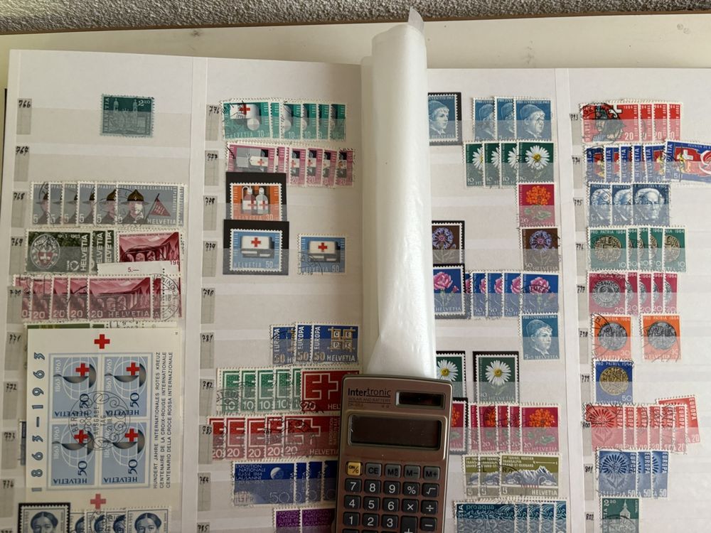 25 Album Seiten Schweizer Dubletten von den 60-90er Jahren (Gebraucht) in Murgenthal für CHF 8 ...