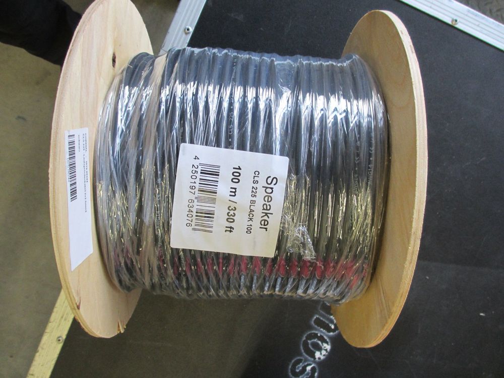 CORDIAL CLS 225 - Lautsprecherkabel 2x2.5mm2 Trommel a 100m (Gebraucht ...