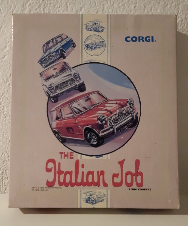 3 Mini Coopers The Italian Job - Corgi 1992 Limitiert (Neu (gemäss ...