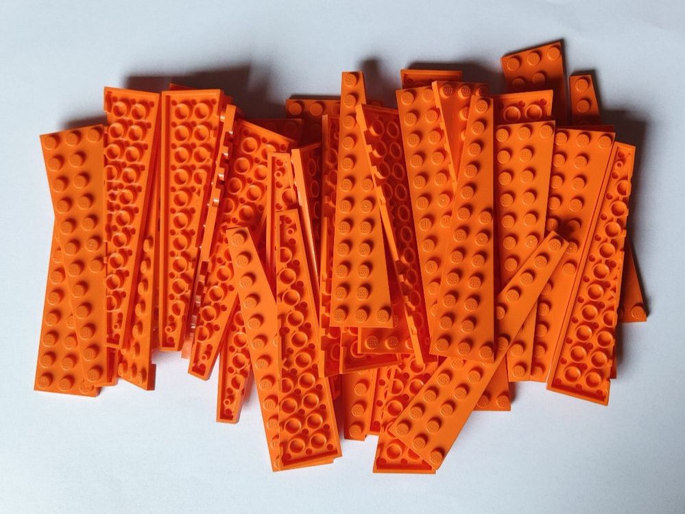 LEGO - 40x Orange Wedge Plate 12x3 - NEW (Neu (gemäss Beschreibung)) in ...
