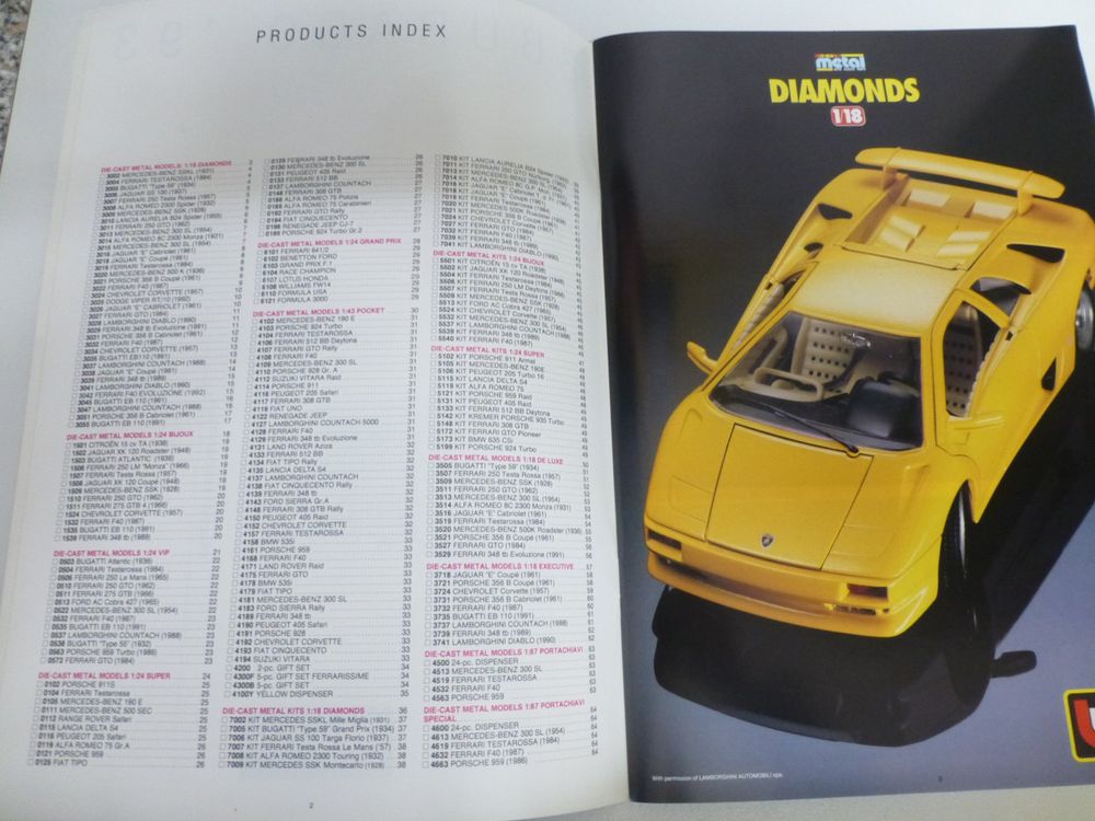 Modell Katalog Burago 1993 Modellauto (Gebraucht) in Reinach BL für CHF ...