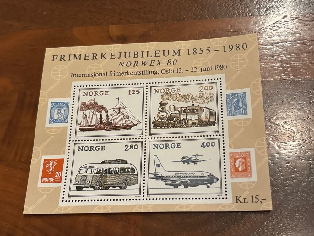 Norwegen Briefmarken Jubiläum 1855-1980 Norwex 80 (Neu und ...