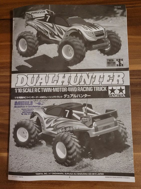 TAMIYA DUALHUNTER 58396 Bauanleitung (Gebraucht) in Winterthur für CHF ...