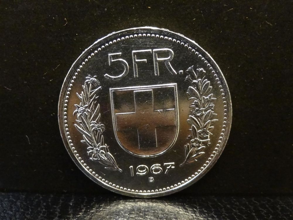 5 Franken Silber 1967 Fünfliber Münze (Gebraucht) in Kerzers für CHF 25 – mit Lieferung auf ...