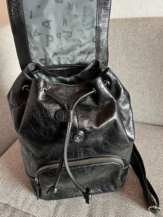 Picard Rucksack Leder schwarz | Kaufen auf Ricardo