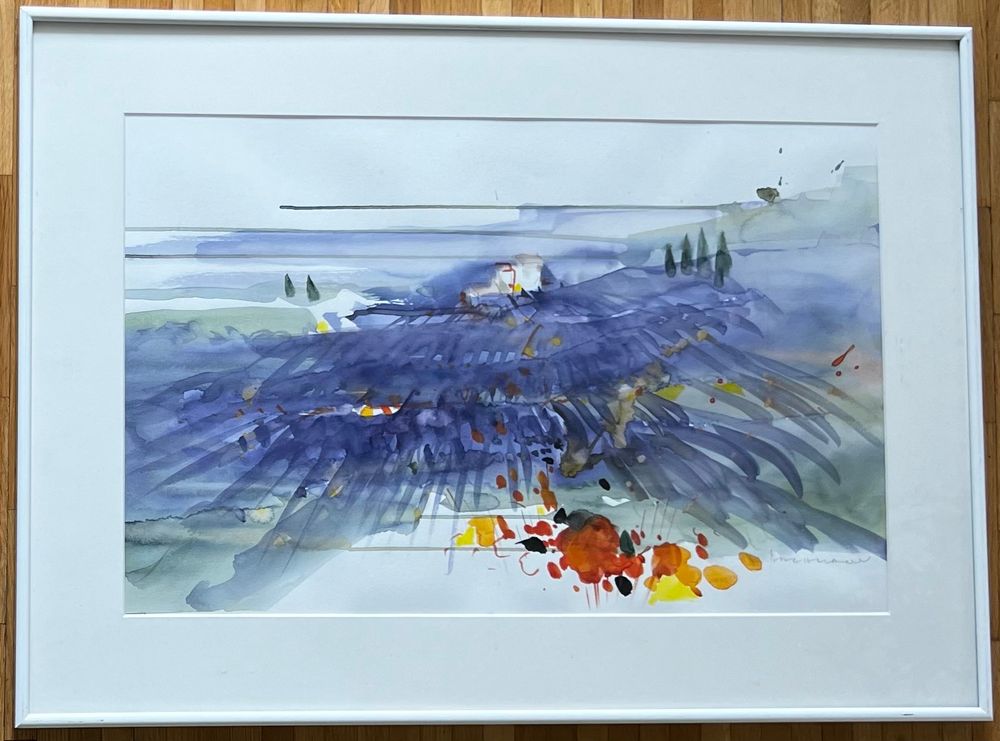 Schönes Aquarell, unleserlich signiert (Gebraucht) in Zunzgen für CHF 10 – mit Lieferung auf ...