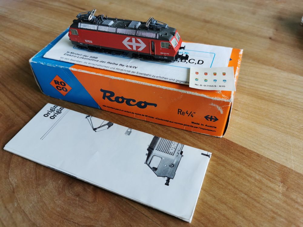 Roco Lokomotive SBB Re 4/4 IV 10103 analog Spur N | Kaufen auf Ricardo