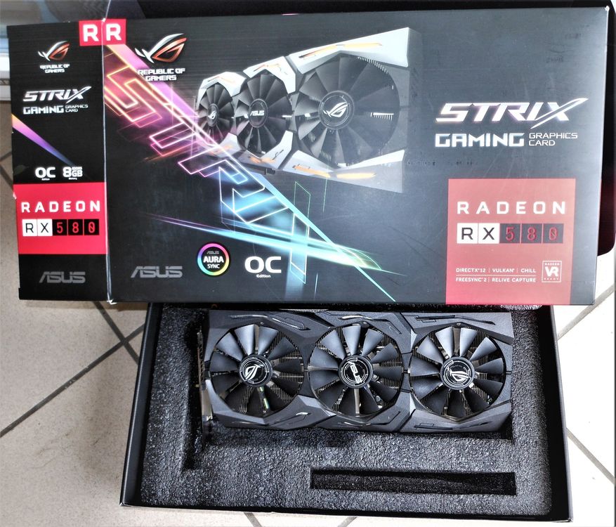 Asus ROG- STRIX Radeon RX580 OC 8GB Gaming Edition (Gebraucht) in Biel - Bienne für CHF 70 – mit ...