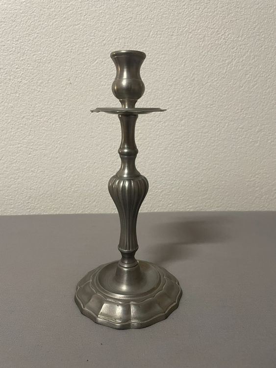 Eleganter Kerzenhalter aus Zinn | Kaufen auf Ricardo