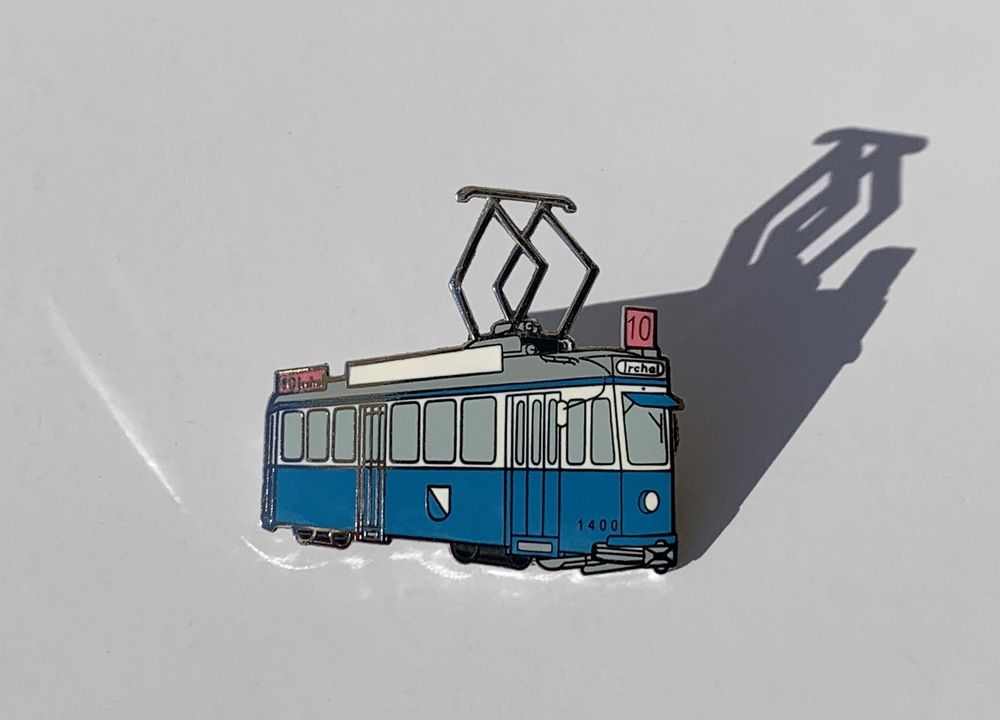 VBZ StStZ Zürich Tram Be 4/4 Nr.1400 SWS MFO Pin Anstecker (Neu (gemäss ...