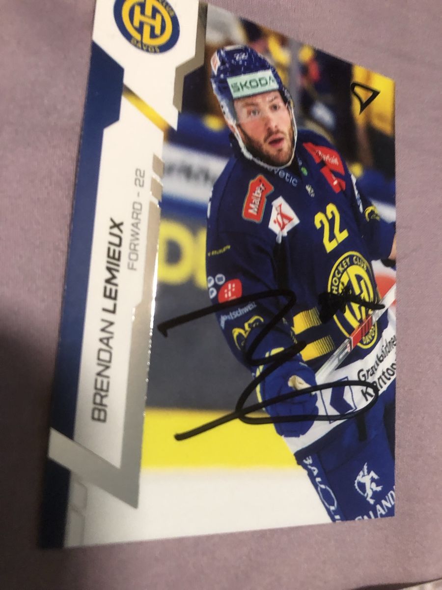Lemieux HCD Nhl Hockey Card signiert (D'occasion) à Meierskappel pour ...