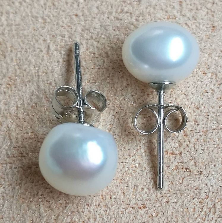 Echte Perlen Ohrstecker aus Silber 925 | Kaufen auf Ricardo