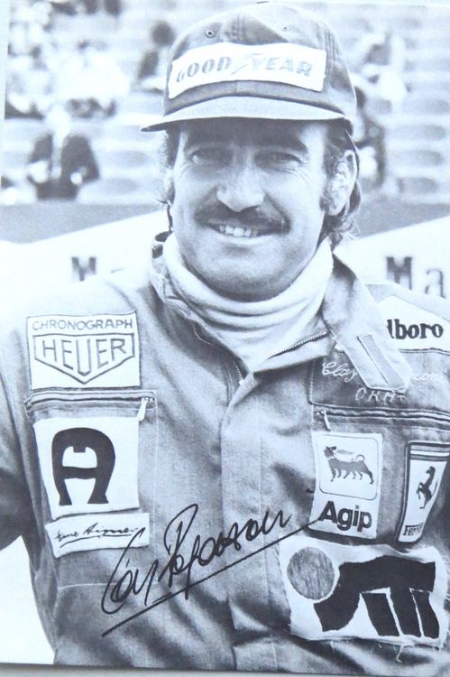 Alte bedruckte Autogrammkarte von Clay Regazzoni F1 (Neu (gemäss ...