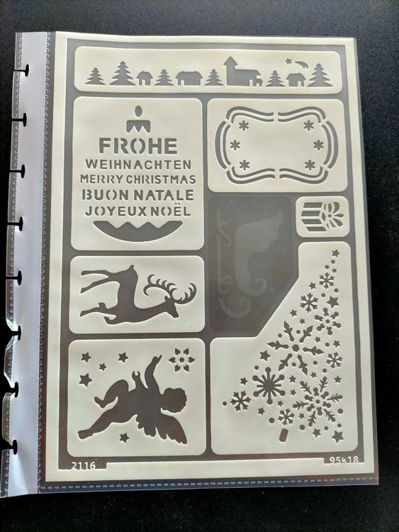 Gonis 2x Schablonen "frohe Weihnachten" = ein Vollständiges (Gebraucht ...
