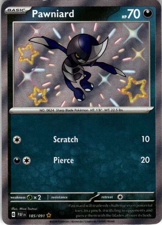 Pawniard 185/091, Paldean Fates EN Pokemon TCG (Gebraucht) in Zürich ...
