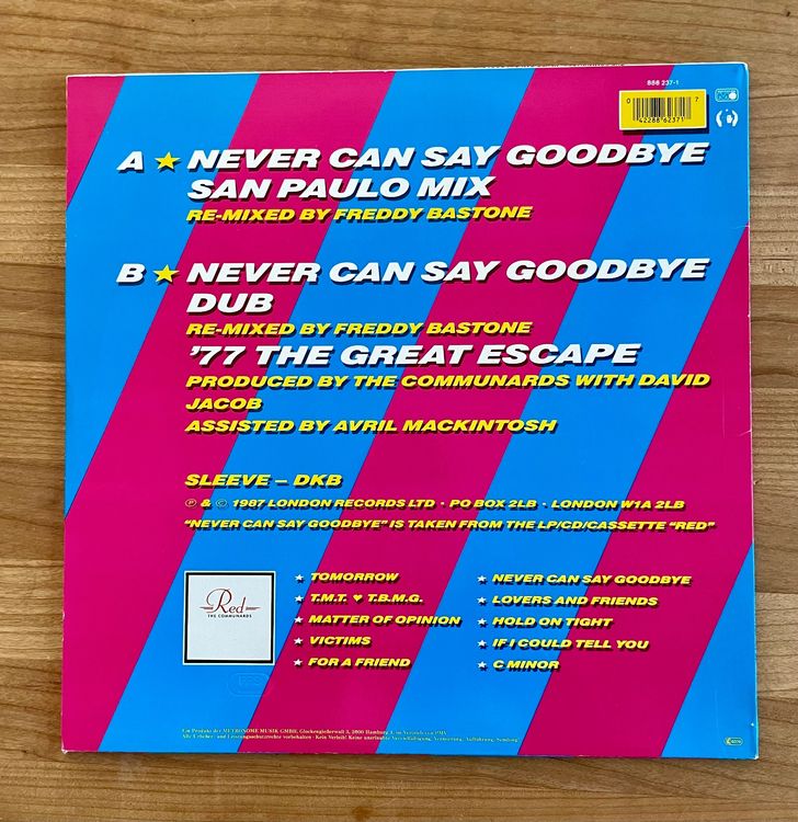 The Communards – Never Can Say Goodbye (Remix) (Gebraucht) in Zürich ...