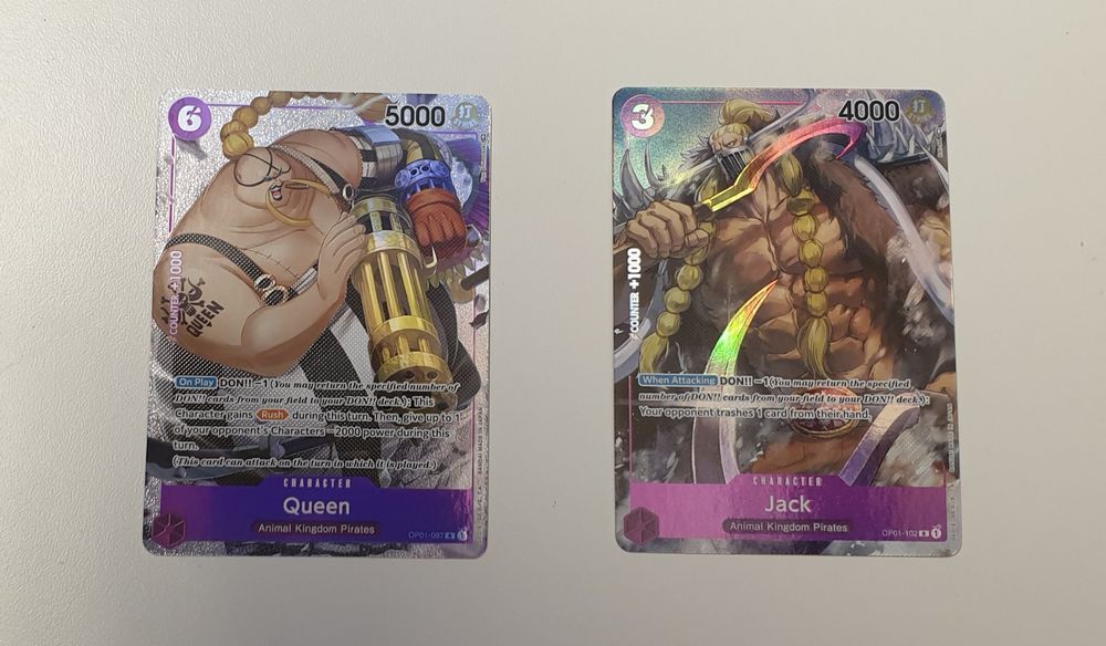 One Piece TCG Queen & King (Parallel) OP01-097 & OP01-102 (Neu (gemäss Beschreibung)) in ...