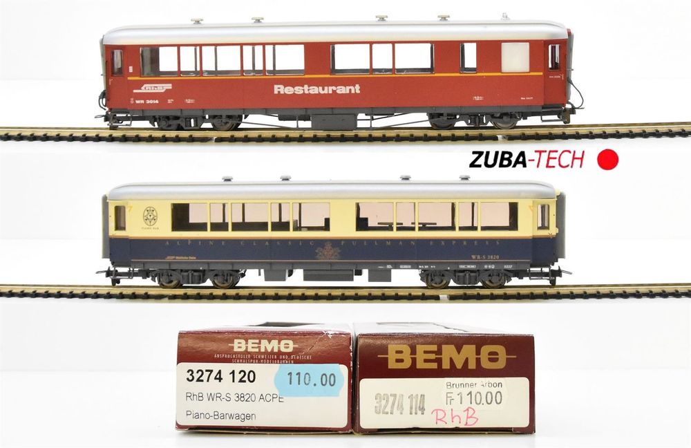 Bemo 2x Personenwagen RhB H0m GS | Kaufen auf Ricardo