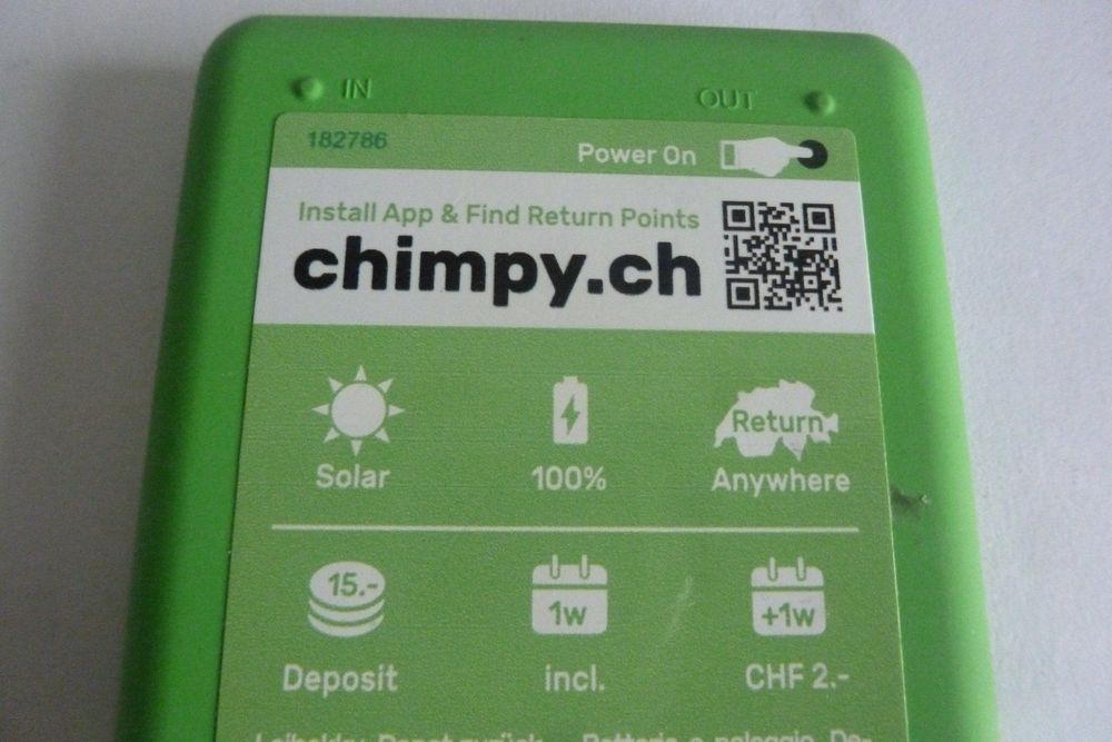 Powerbank Ladegerät - Chimpy ** Nr 01 mit USB Kabel (Gebraucht) in ...