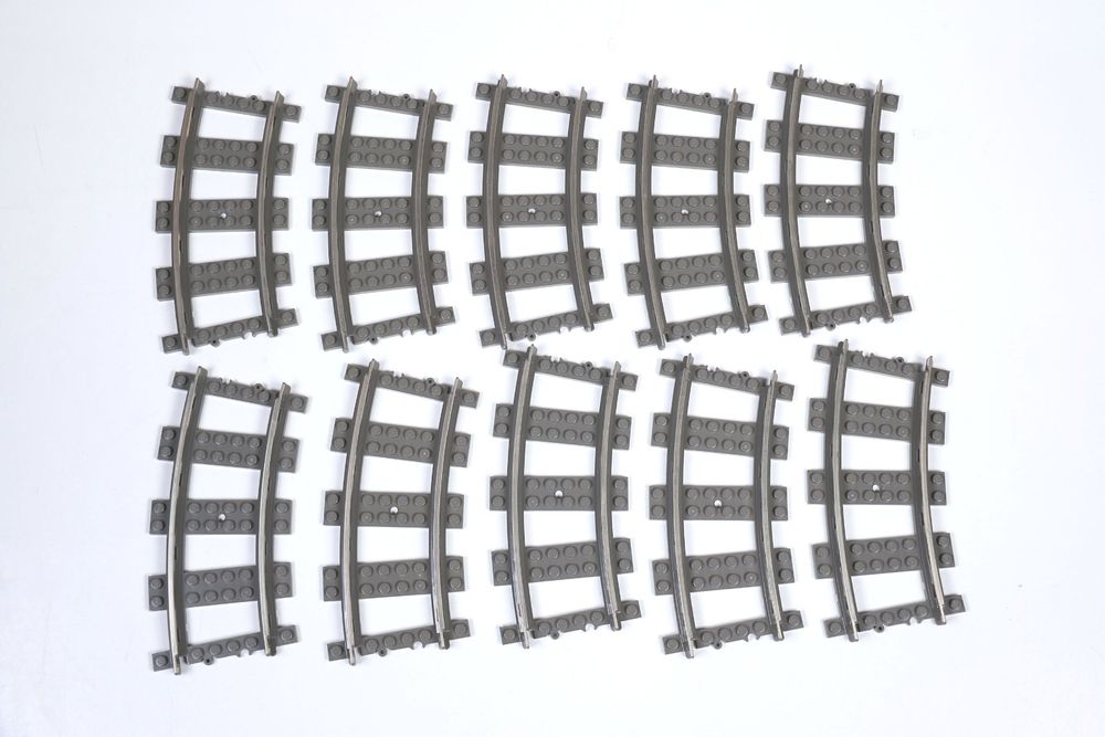 Lego Eisenbahn - 10 stromführende gebogene Schienen 9 Volt (Gebraucht) in Hettlingen für CHF 30 ...
