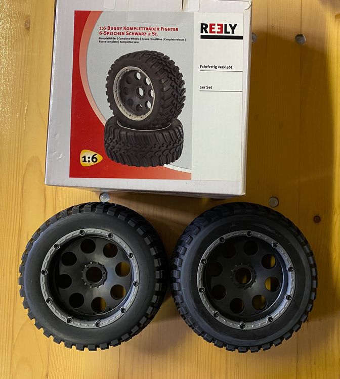 Reely 1:6 Buggy Kompletträder V-Block 6-Speichen Schwarz | Kaufen auf ...