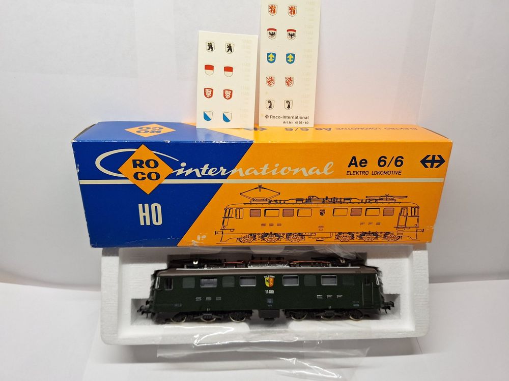 Locomotive électrique Roco Ae 6/6 HO 11450 boîte d'origine (Neuf avec ...