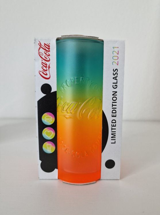 MC Donalds Coca Cola Glas limited Edition 2021 Regenbogen (Neu und ...