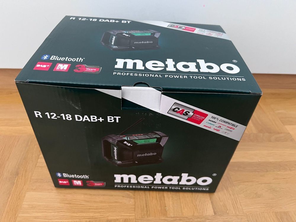 Baustellenradio Metabo Digital Radio R 12-18 DAB+ BT | Kaufen auf Ricardo