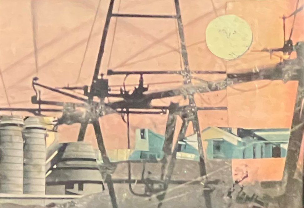 Müller, Walter Emil. Industrieanlage. Collage auf Karton (Gebraucht) in Zumikon für CHF 100 ...