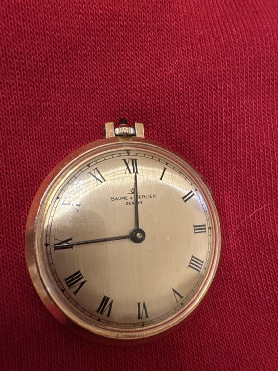 Baume & Mercier Genève - Montre de poche vintage plaqué or (Défectueux ...