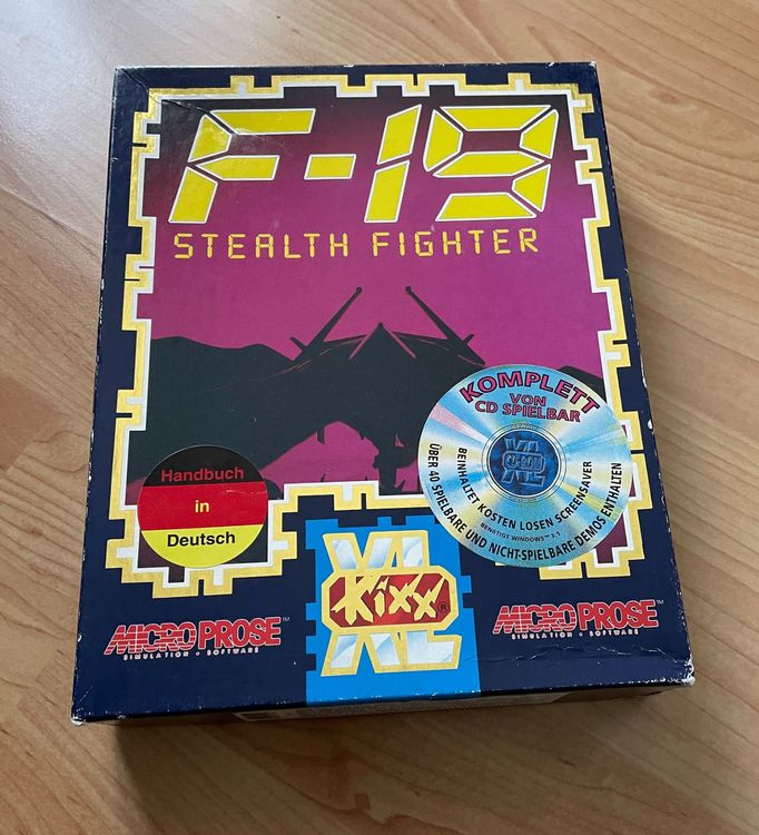 F-19 Stealth Fighter Flugsimulation (Bigbox, Retro, Vintage) | Kaufen ...