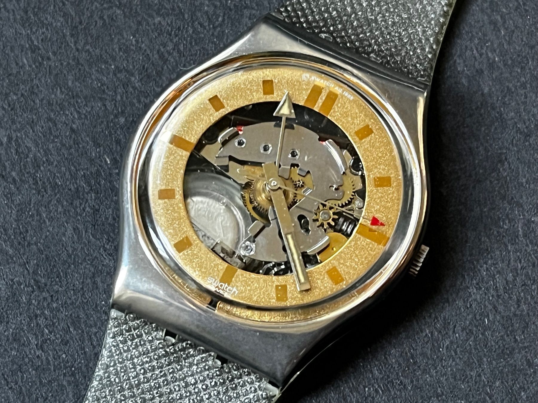 Swatch Golden Sphere GX102 1988 Variante 🔝- Top Zustand (Neu (gemäss ...