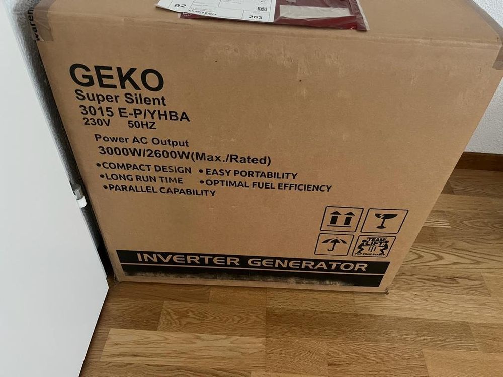 GENERATOR GEKO 3015 E-P/YHBA SS 3000W (Gebraucht) in für CHF 1200 – nur ...