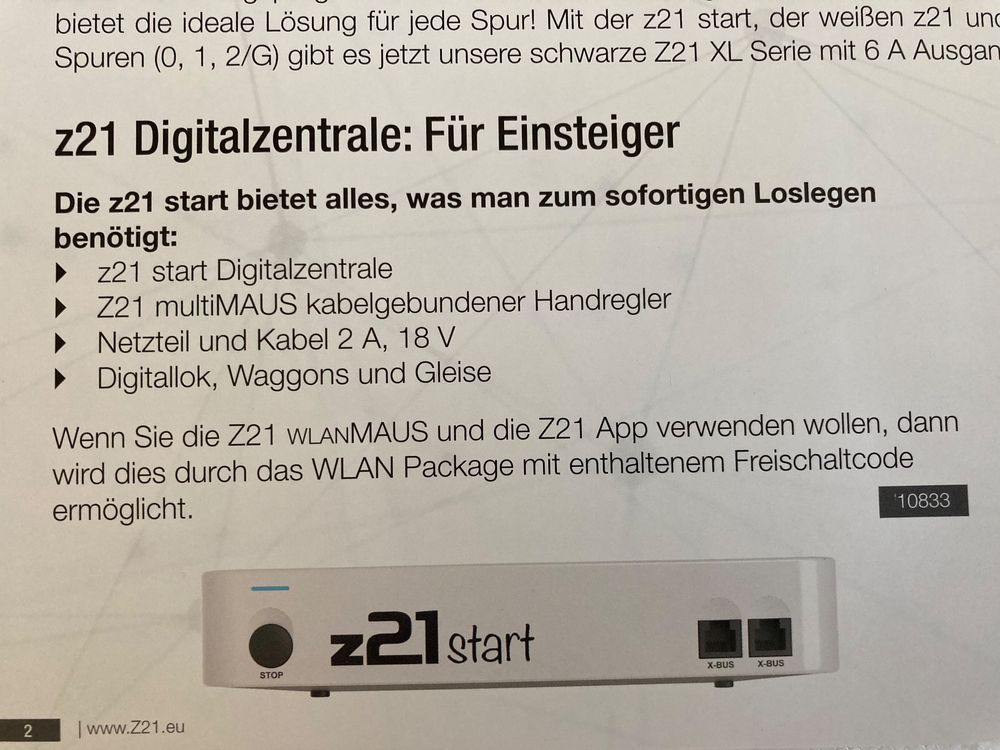 Z21-Start Basic Set ohne Gleis- und Rollmaterial (Neu (gemäss ...