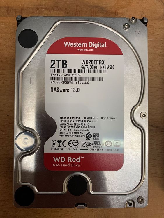 Western Digital RED NAS HDD 2TB | Kaufen auf Ricardo