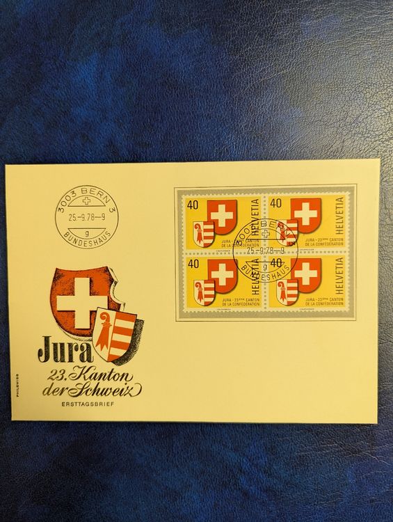 Jura Ersttagsbrief 23. Kanton der Schweiz 1978 (Gebraucht) in Lupfig für CHF 1 – mit Lieferung ...