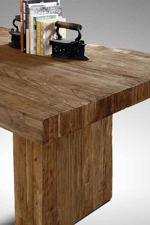 Teakholz Tisch Massiv Tischplatte 8 cm | Kaufen auf Ricardo