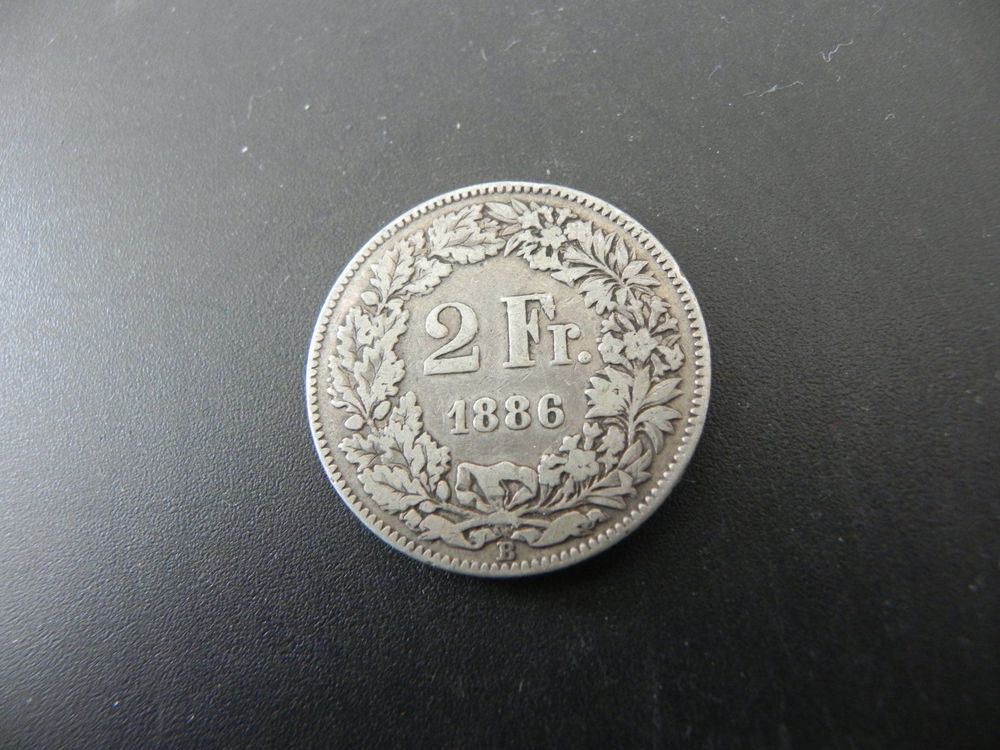 Schweiz 2 Franken 1886 B Silber (Gebraucht) in Biel/Bienne für CHF 5.1 – mit Lieferung auf ...