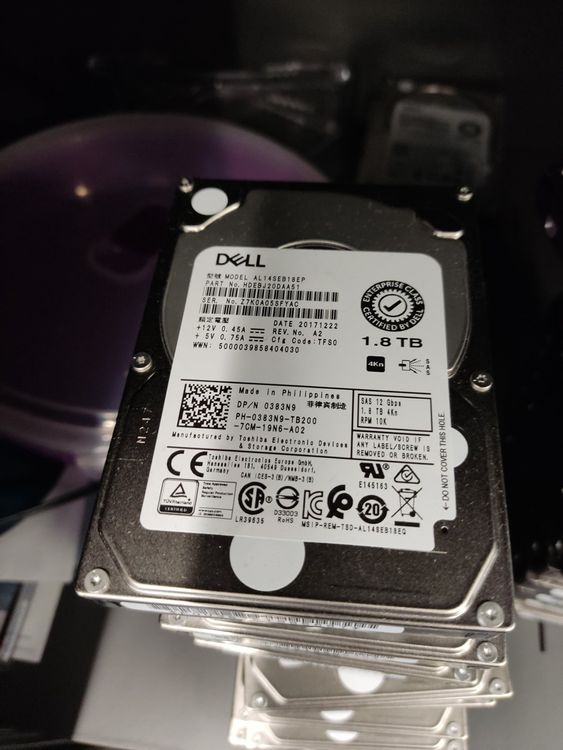 11 elf stück Dell 1.8TB SAS 12Gbps 10K RPM Diskes (Gebraucht) in ...
